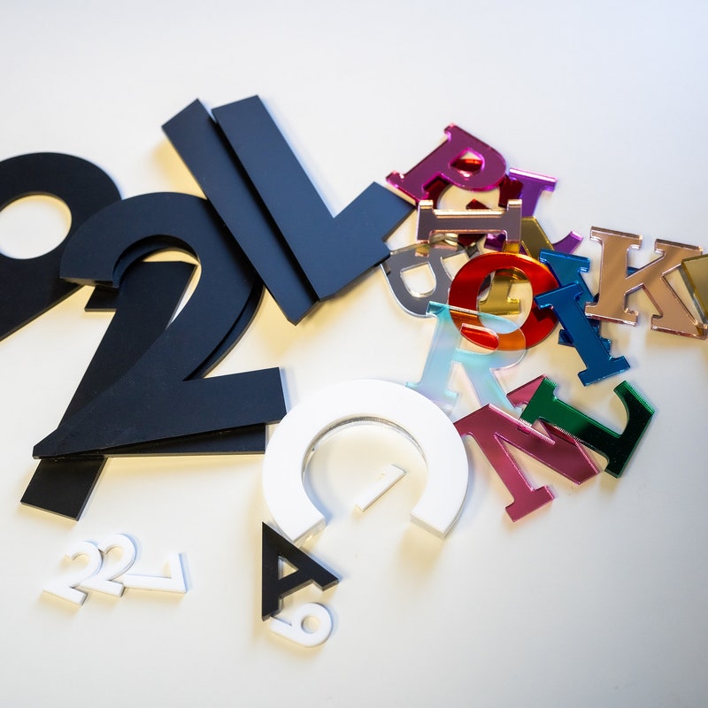 Modern House Letters - Etsy