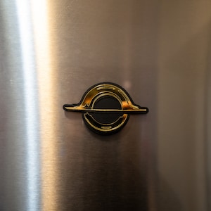 Mirrored Black Hole Refrigerator Magnet | Space Decor | Gargantua ...