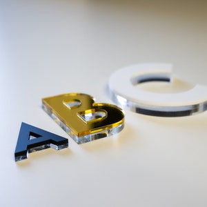 Acrylic Dimensional Letters Numbers Words 3D Raised Sign | Company Logo ...