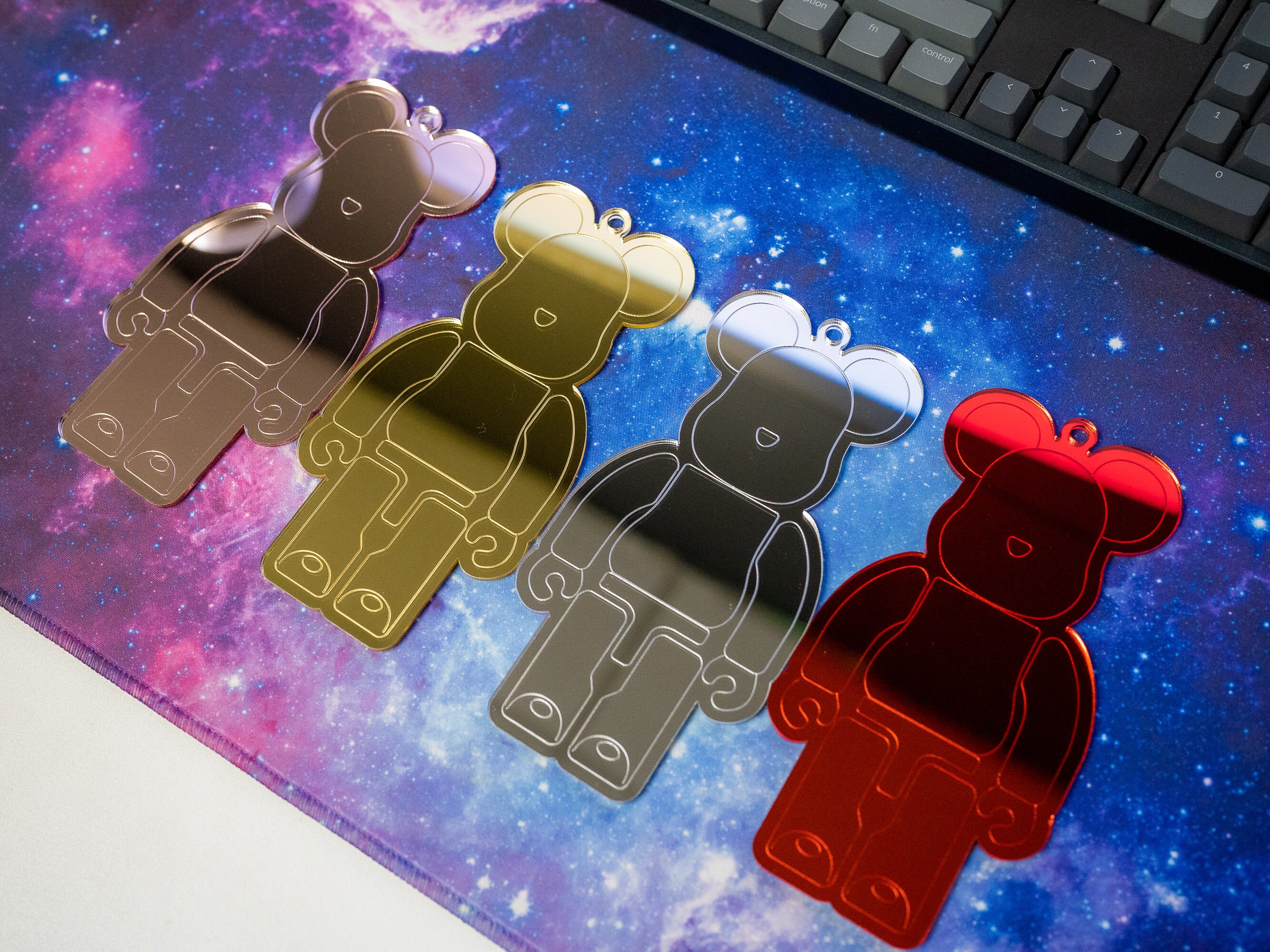Reflective Brick Hypebeast Mirrored Acrylic Bear Ornament - Festive ...