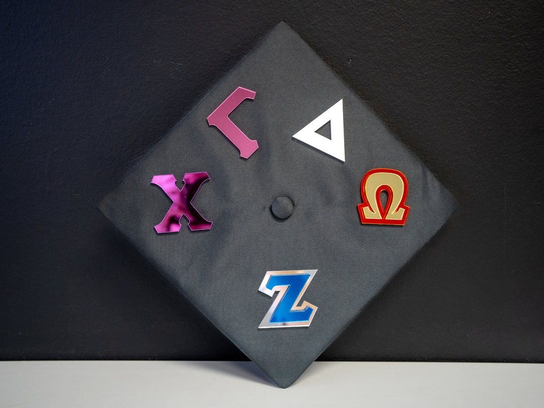 Graduation Greek Letters | Personalize Your Grad Hat Cap | Represent ...