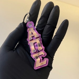 Personalized Custom Keychain for Greek Fraternity Sorority Letters ...