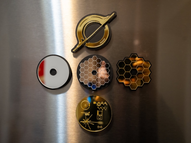 JWST Space Telescope Themed Fridge Magnet | Space Universe Exploration ...