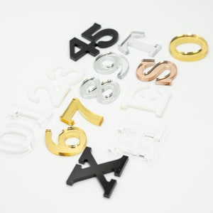 Custom Any Font Numbers and Letters Acrylic for Arts Crafts Street ...