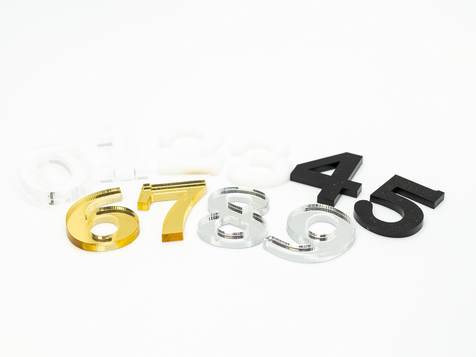 Mirrored Acrylic Alphabet Letter Number Word for Art Craft | Any Font ...