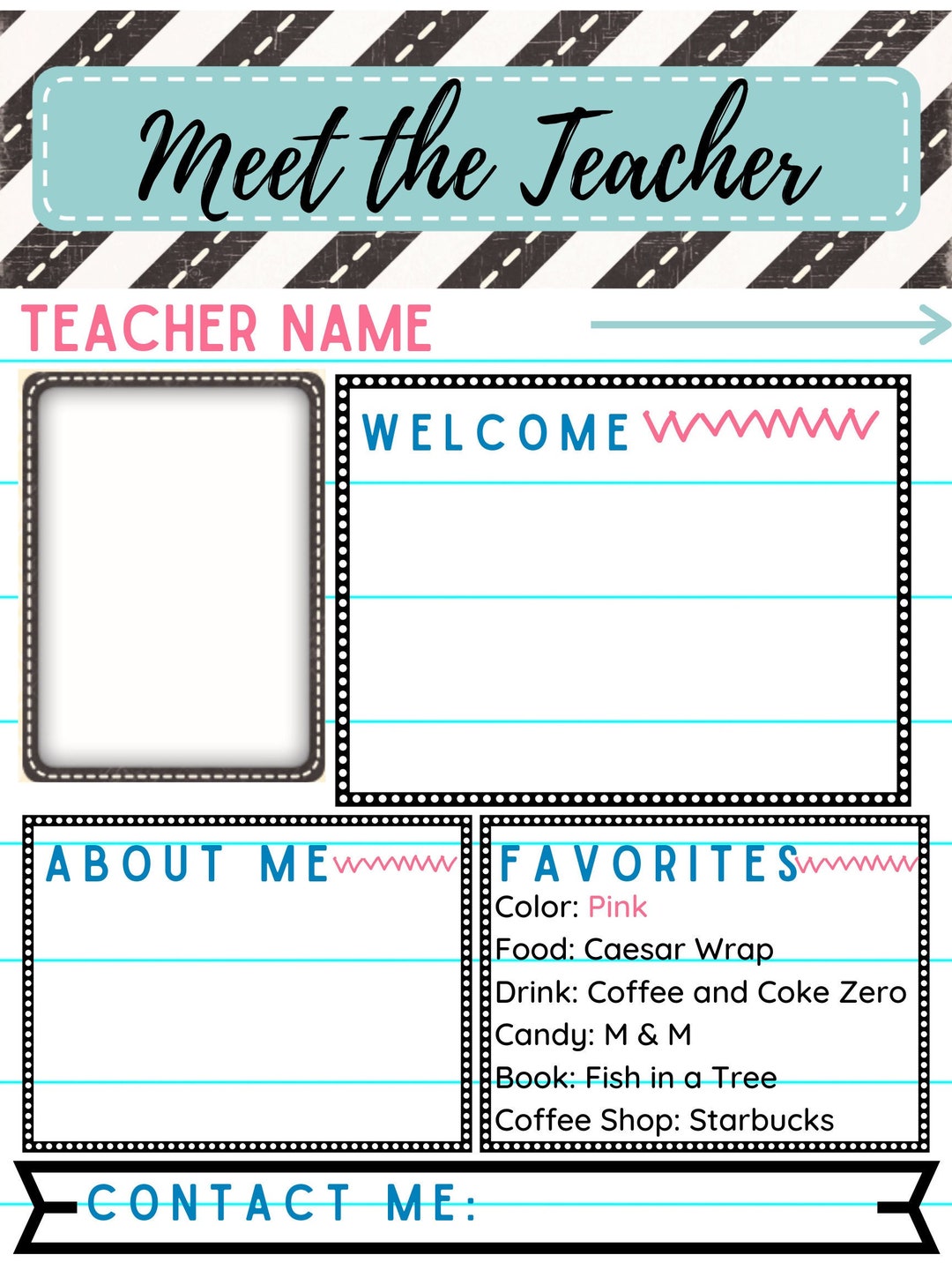 Digital Meet the Teacher Editable - Etsy