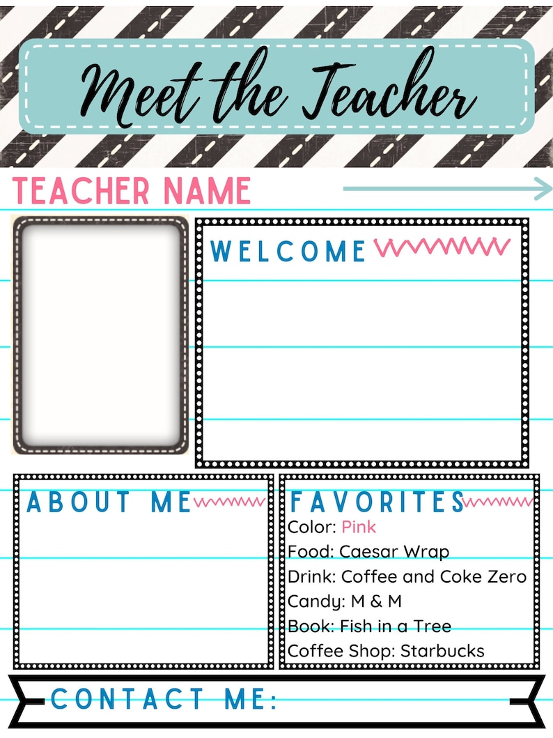 Digital Meet the Teacher Editable - Etsy