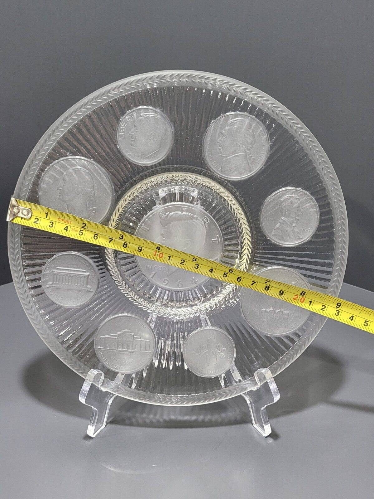 Vintage Imperial Glass 1964 US Crystal Coins, 9 Collector Plate - Etsy