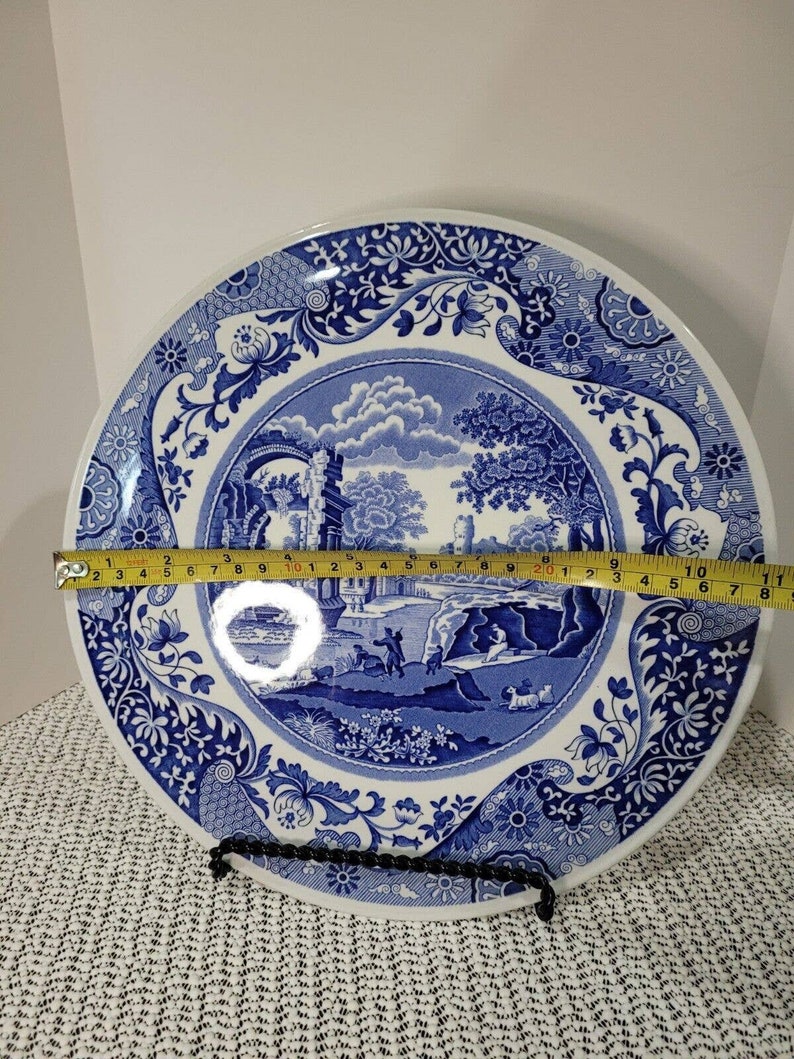 Spode Blue Italian Raised Cake/cheese Plate 11" - Etsy