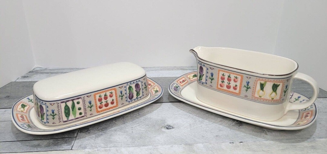 Mikasa Intaglio Country Gallery Butter & Gravy Dishes Malaysia-e 1990's ...
