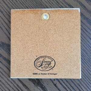 Vintage Screencraft CANADA GOOSE Ceramic Tile Trivet/wall Hanging 6 Sq ...