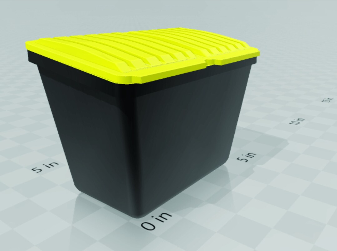 3d Print Mini Toy Dumpster Garbage Can Stl(download) - Etsy