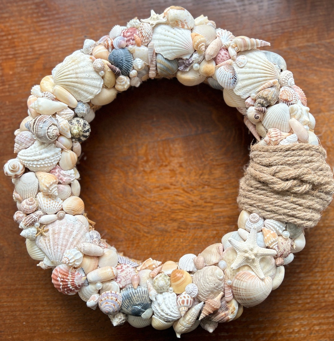 Seashell Wreath | Coastal Decor | Beach Decor | Shell Gift | Shell ...