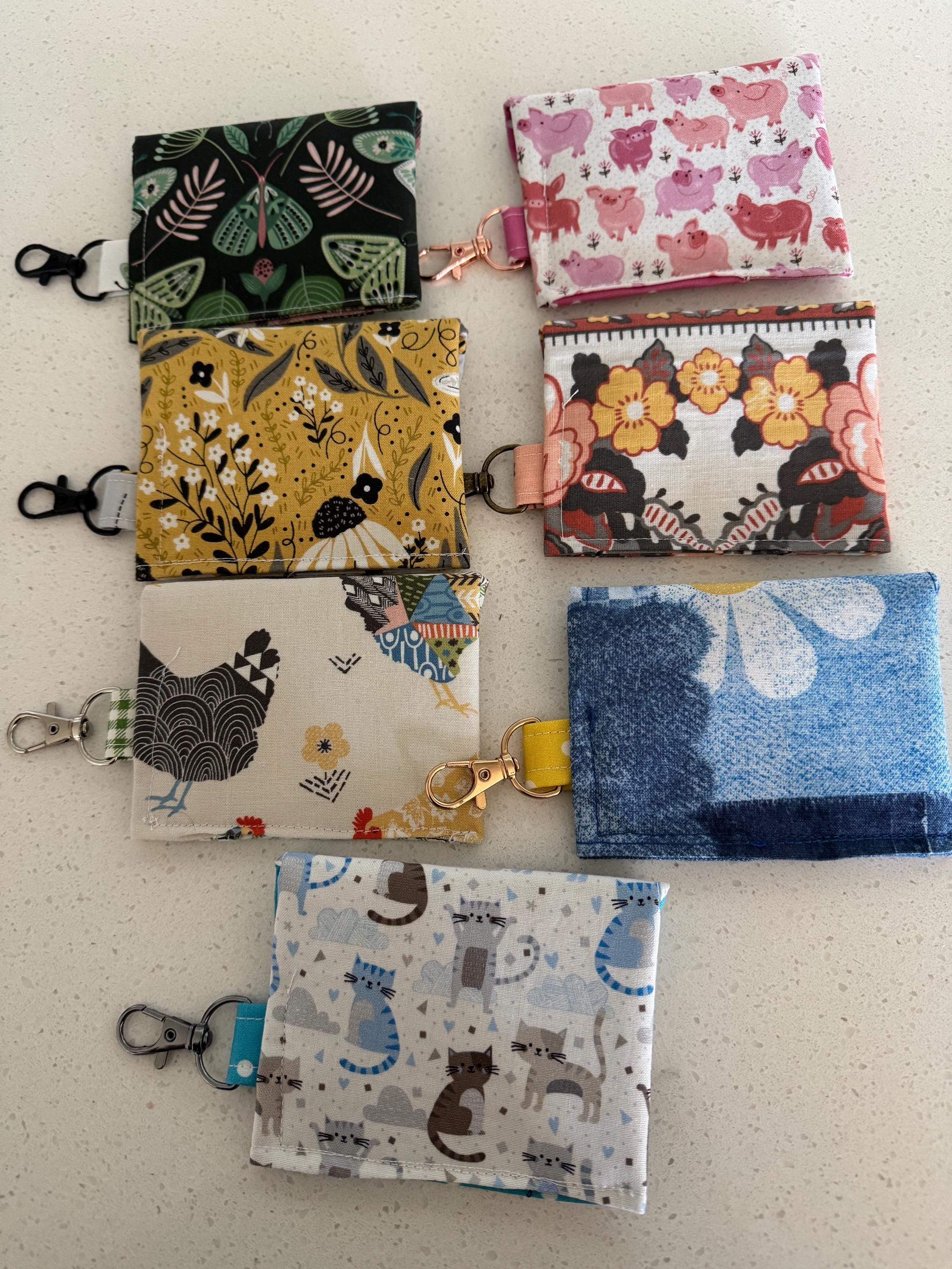 Mini RFID Key Chain Wallet - Etsy
