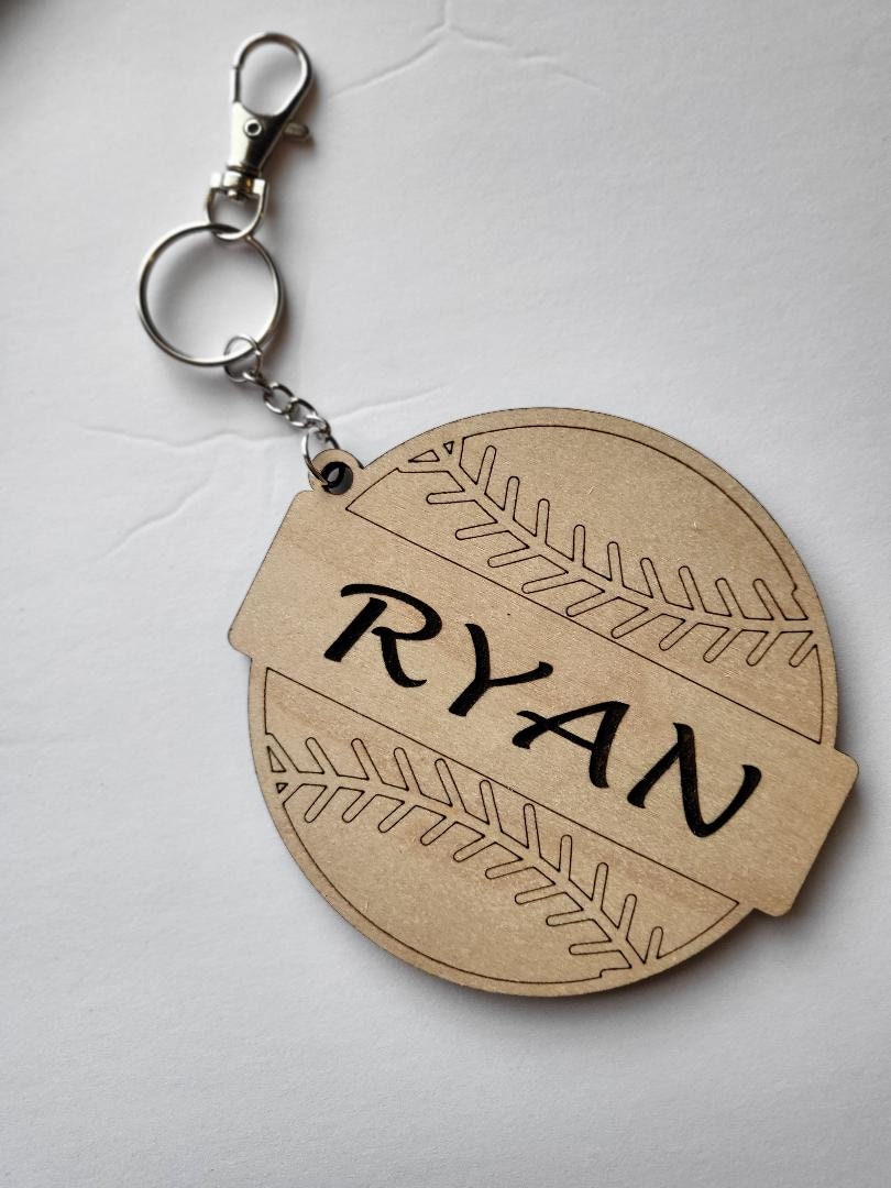 Glowforge Baseball/ Softball Bag Tag SVG ONLY - Etsy