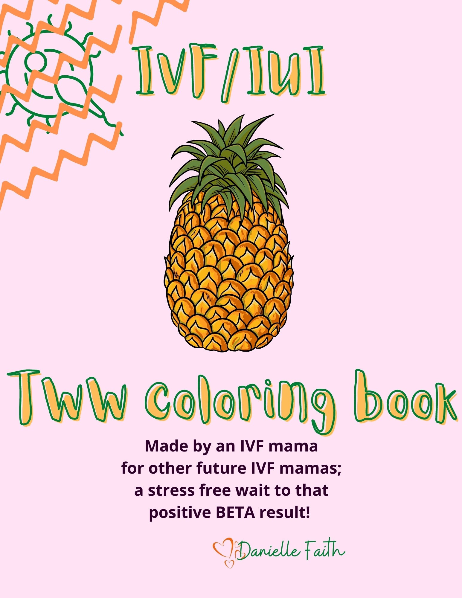 Ivf Positive Affirmations Coloring Book 32 Pages Etsy