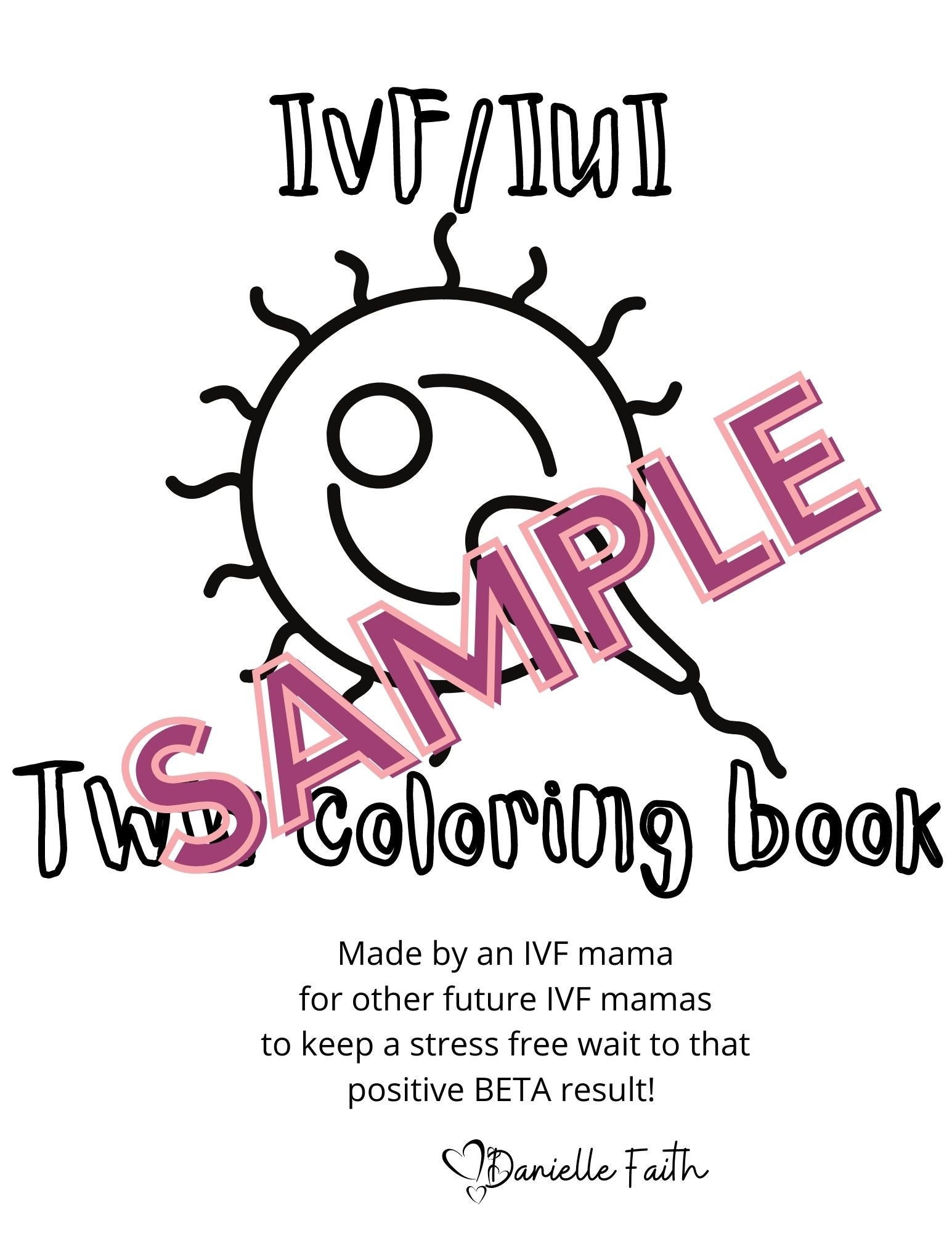 IVF Positive Affirmations Coloring Book 32 Pages - Etsy