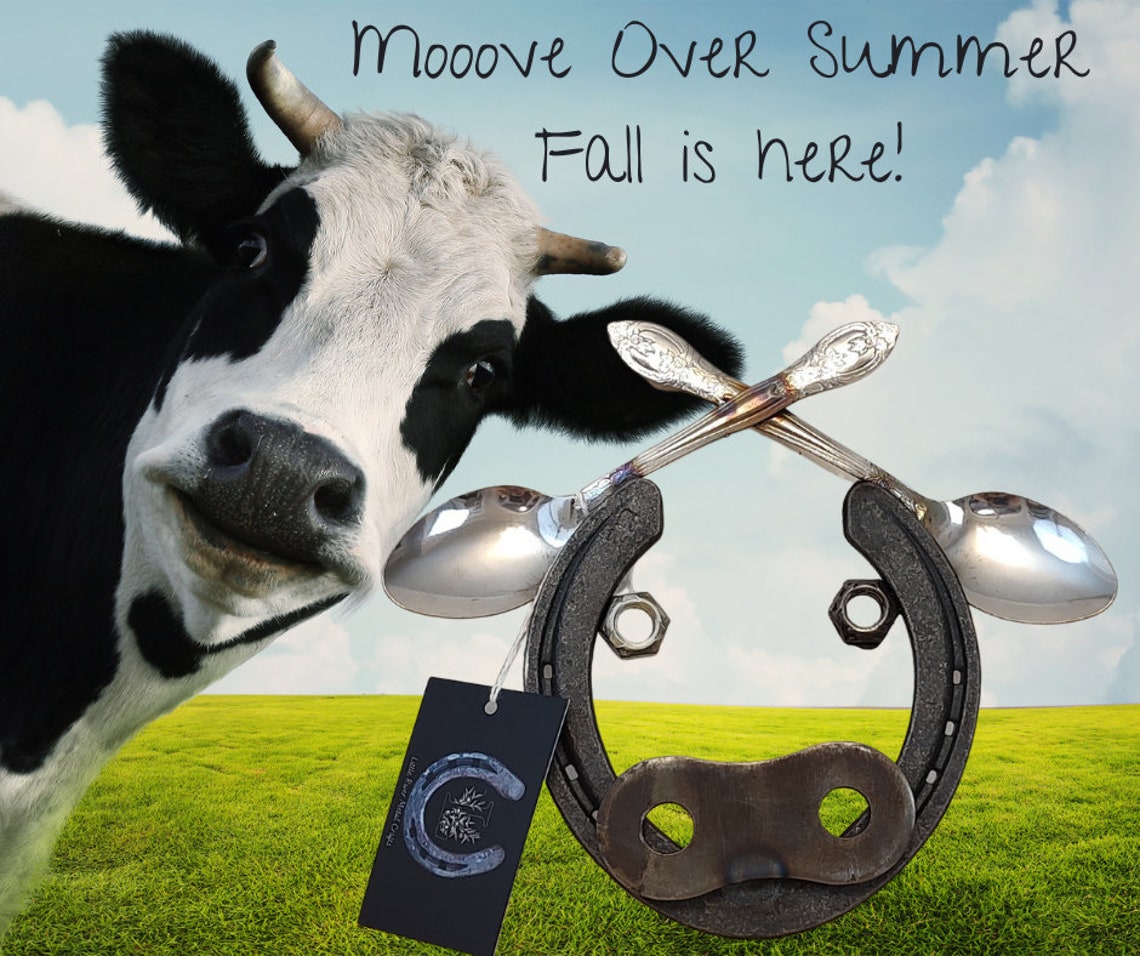 Horseshoe Cow Decorative Wall Art, Cow Decor, Cow Decoration - Etsy