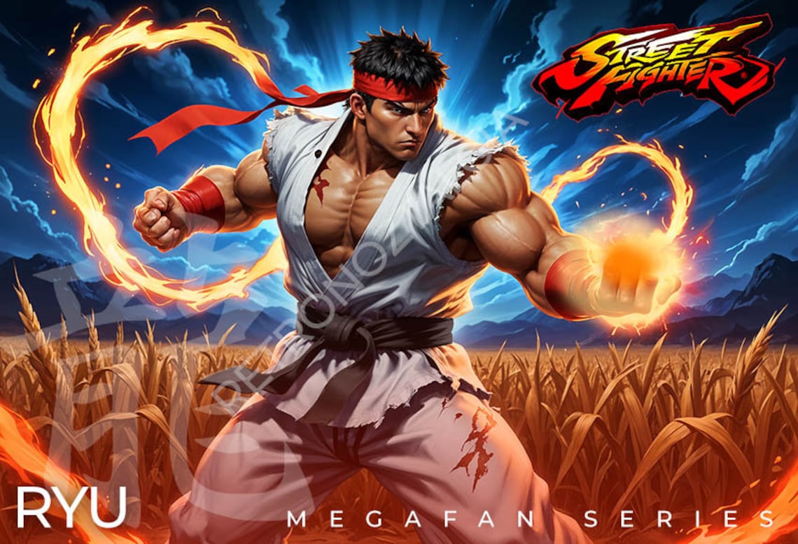 Ryu From Street Fighter 2 Poster Capcom 4k High Resolution Digital Art ...