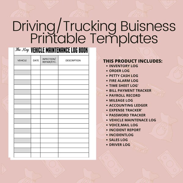 Trucking Templates - Etsy