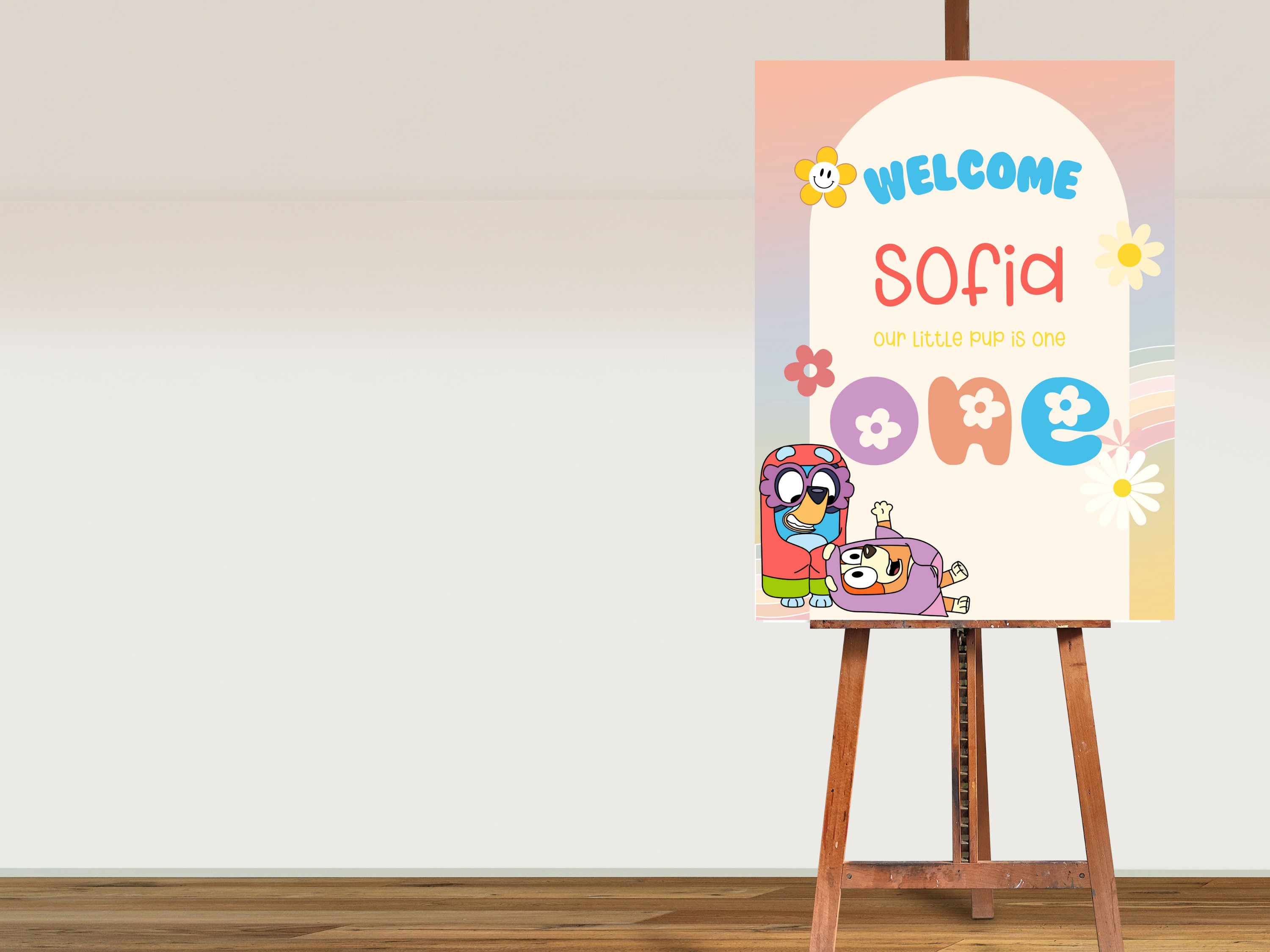 Personalized Bluey Birthday Sign - 18x24 Inches - Etsy