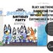 Bluey and Friends Summertime Fun Birthday Invitation – Customizable in ...