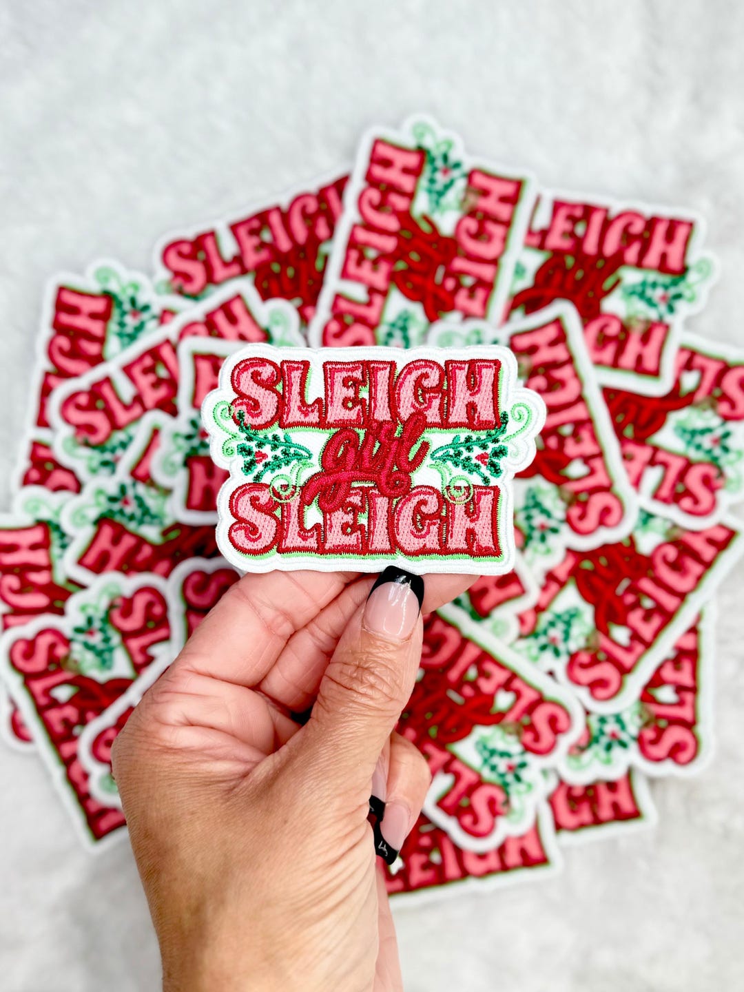 Sleigh Girl Sleigh Embroidered Patch - Etsy