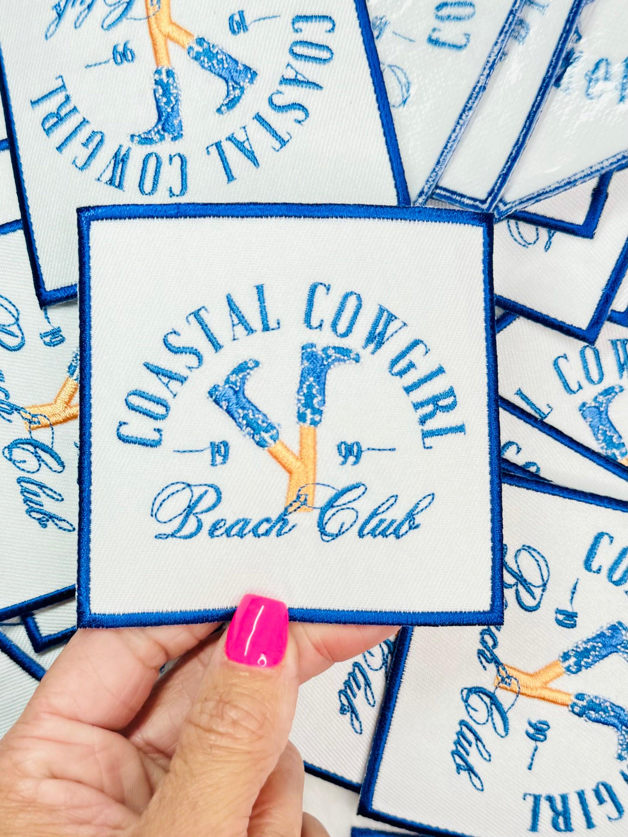 Coastal Cowgirl Beach Club Embroidered Patch - Etsy