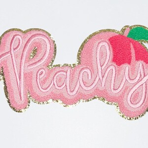 Peachy Chenille Patch - Etsy
