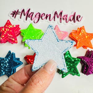 Blue Star Sequin Patch - Etsy