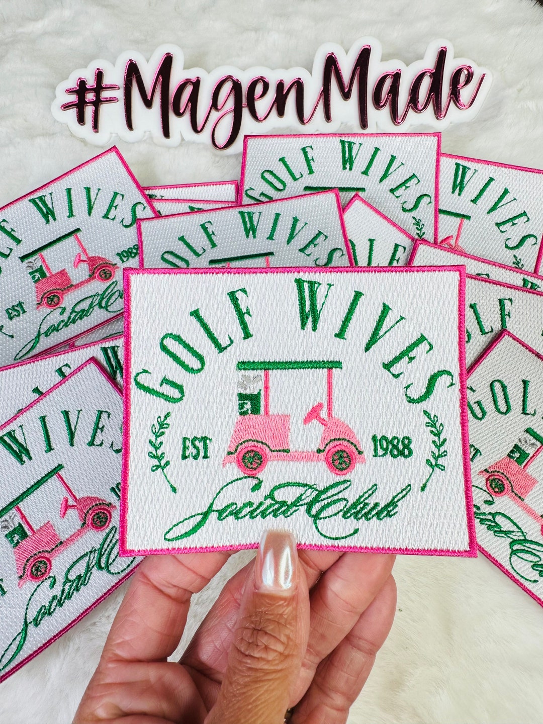 Golf Wives Embroidered Patch, Iron on Patch, Diy Patches, Hat Bar Patch ...