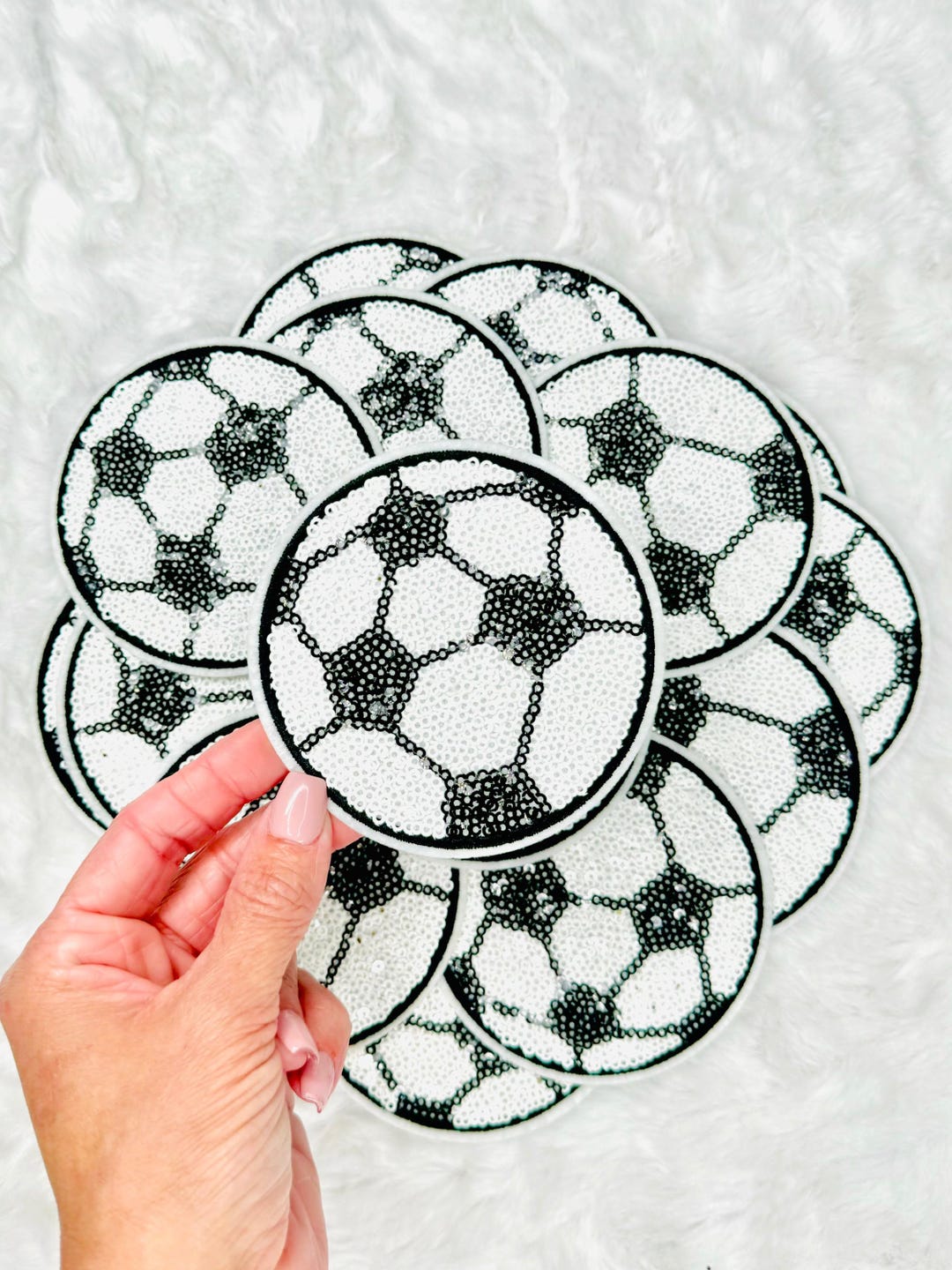Soccer Sequin Patch - Etsy