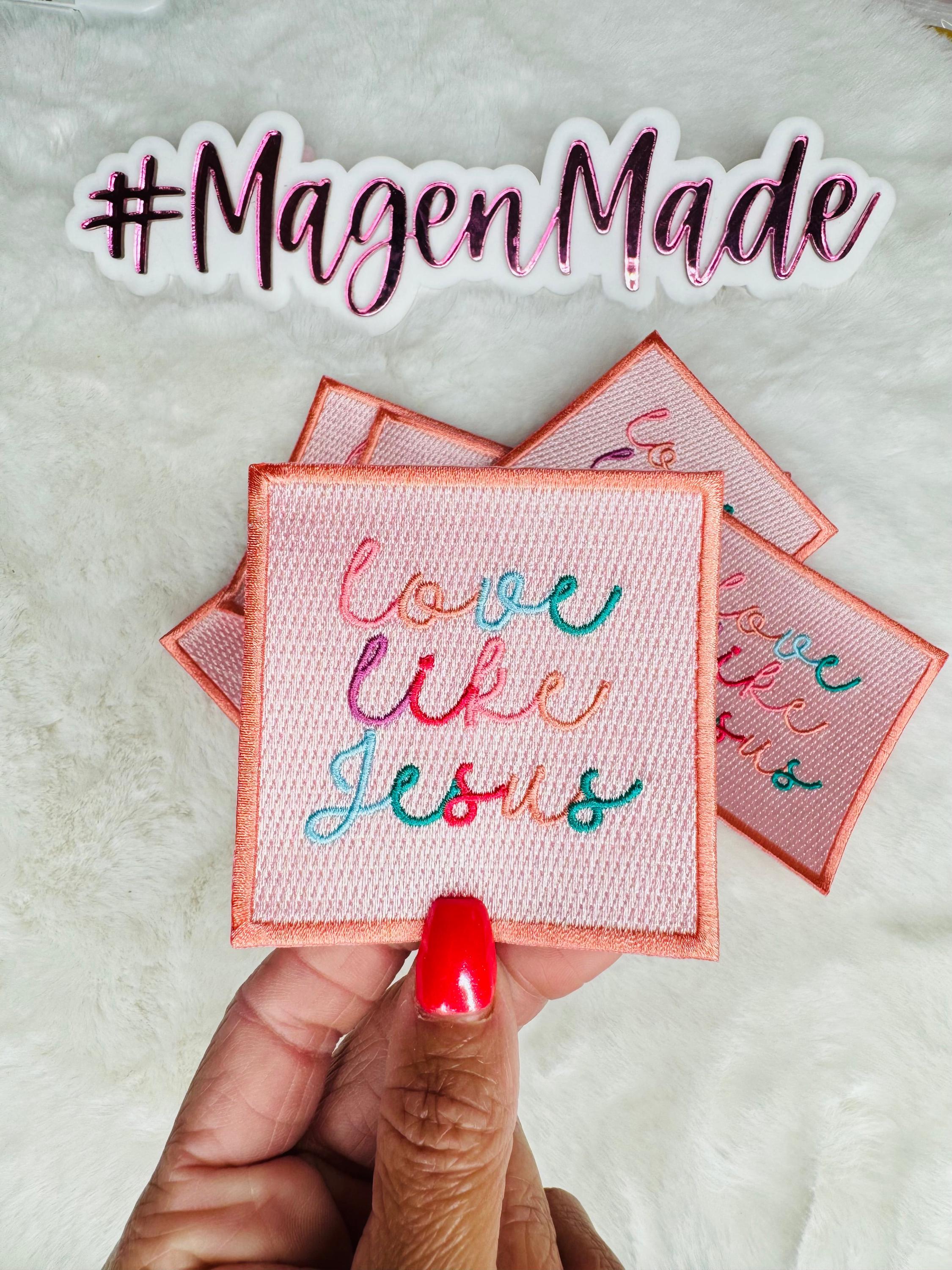 Love Like Jesus Embroidered Patch - Etsy