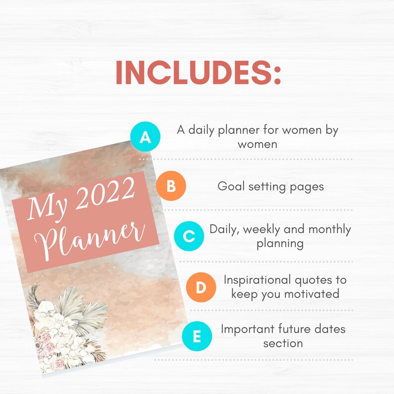 2022 Undated Planner for Women to Help You Stay Organize and Empowered ...