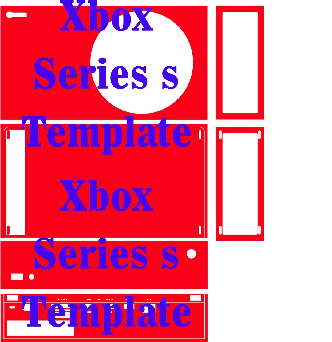 Xbox Series S Templates for Cricut/ Vinyl Wrapping - Etsy