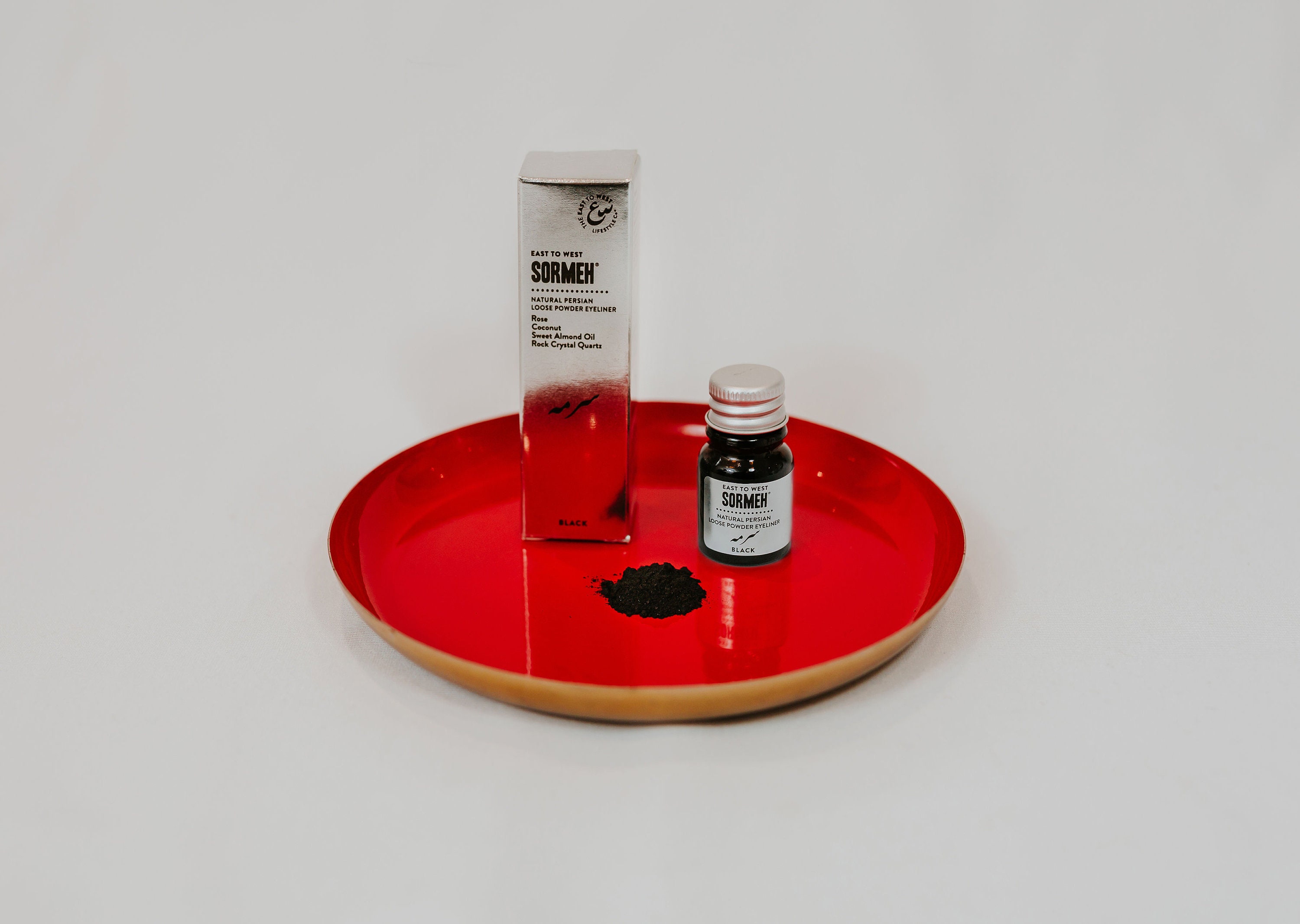Sormeh Persian Loose Powder Black Eyeliner. Coconut Sweet Almond Oil ...