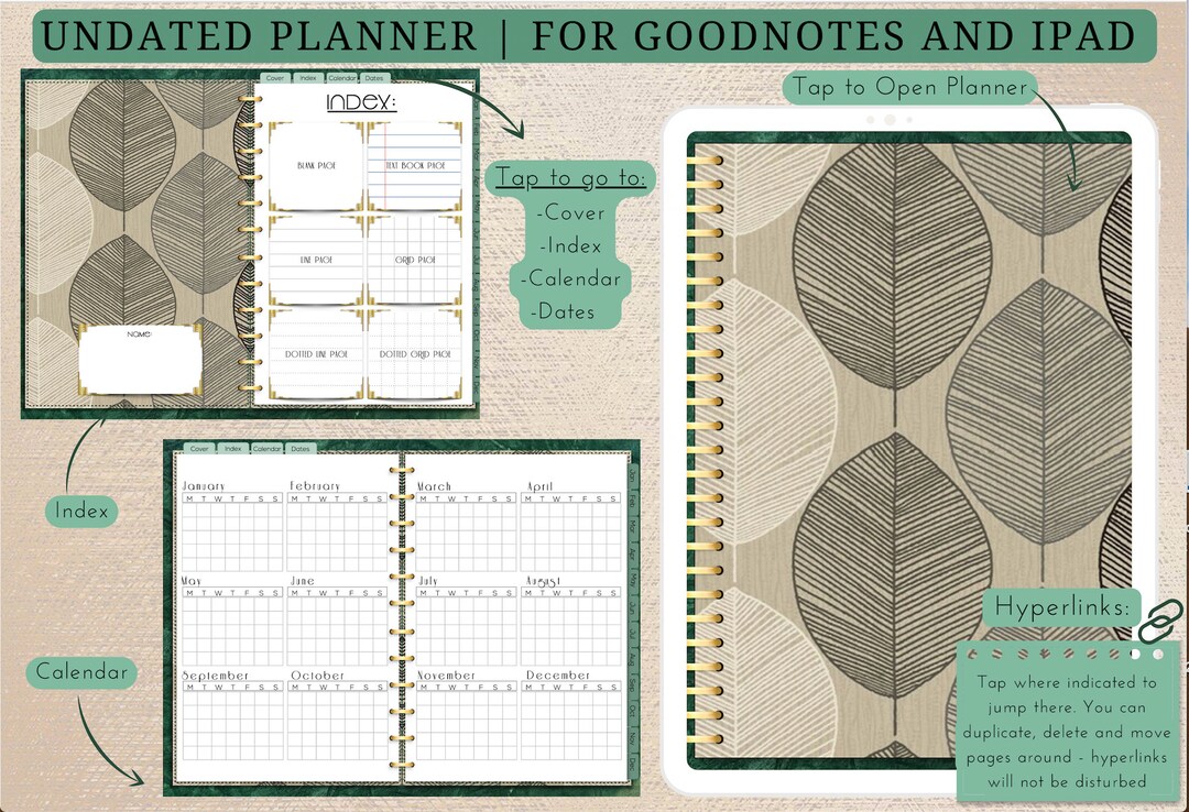 Customizable Digital Planners and Calendar - Etsy