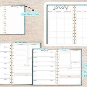 Digital Planner Goodnotes Planner Customizable Calendar - Etsy