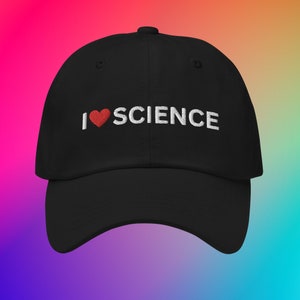 I Love Science Hat, Science Teacher Gift, Women in Science, Science ...