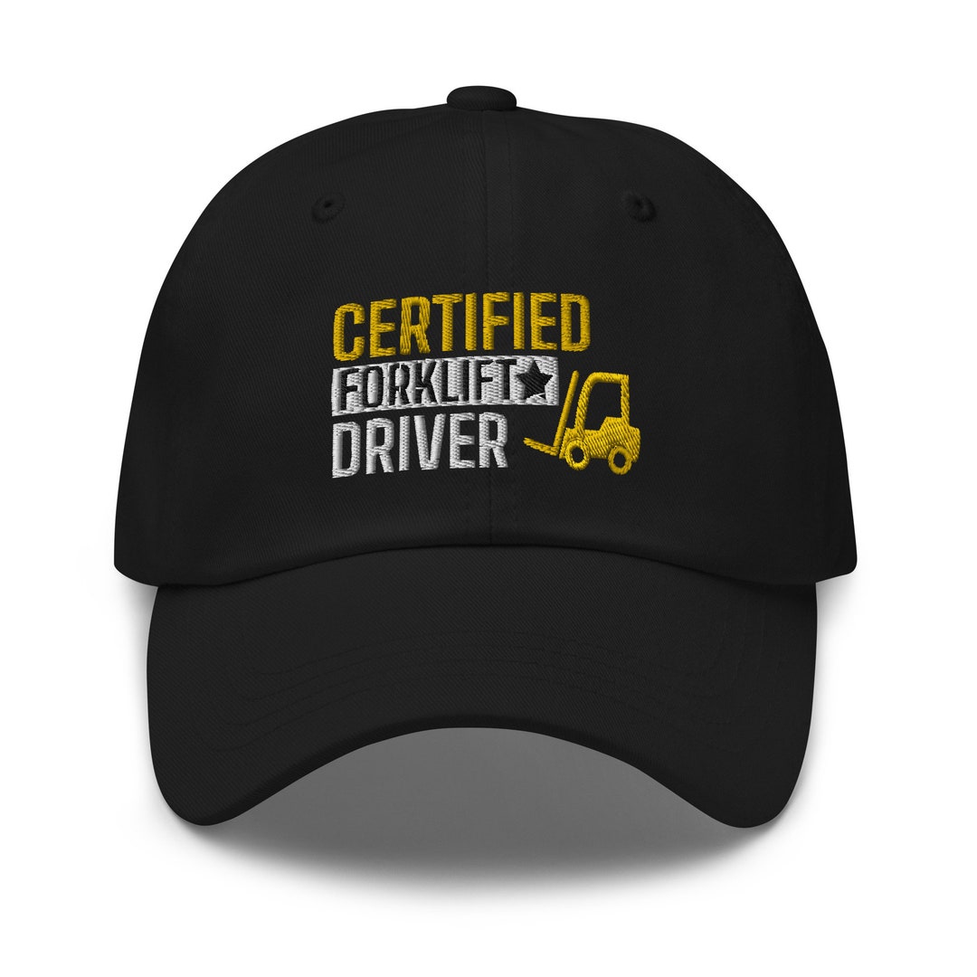 Forklift Driver Hat, Certified Forklift Operator, Forklift Gift ...