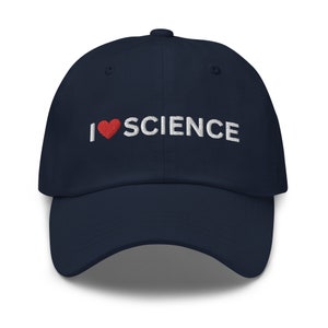 I Love Science Hat, Science Teacher Gift, Women in Science, Science ...
