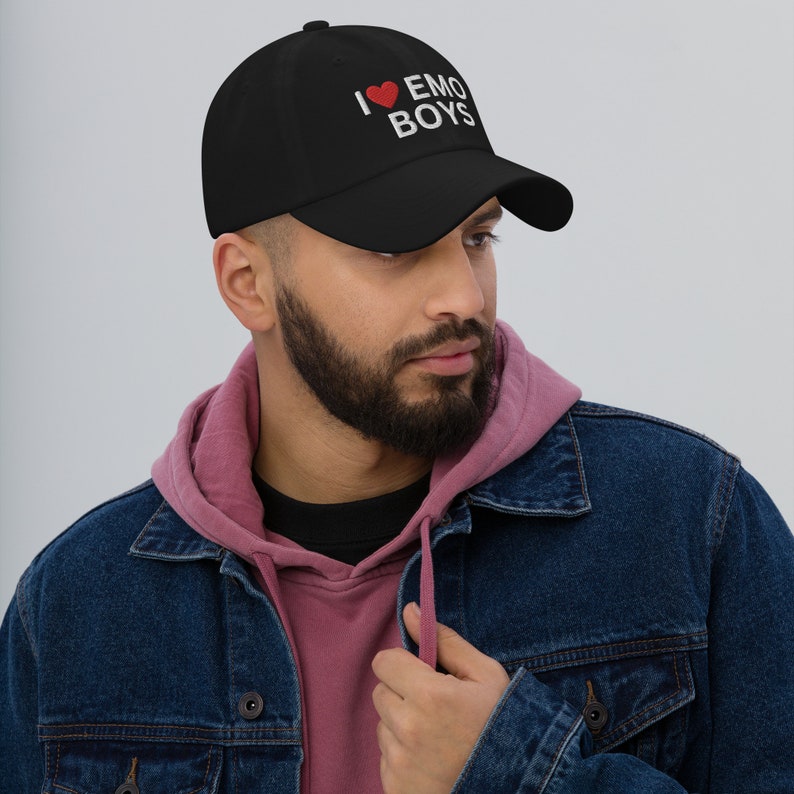 I Love Emo Boys, Dad Hat, I Heart Emo Boys, Emo Clothing, Emo, Gift for ...
