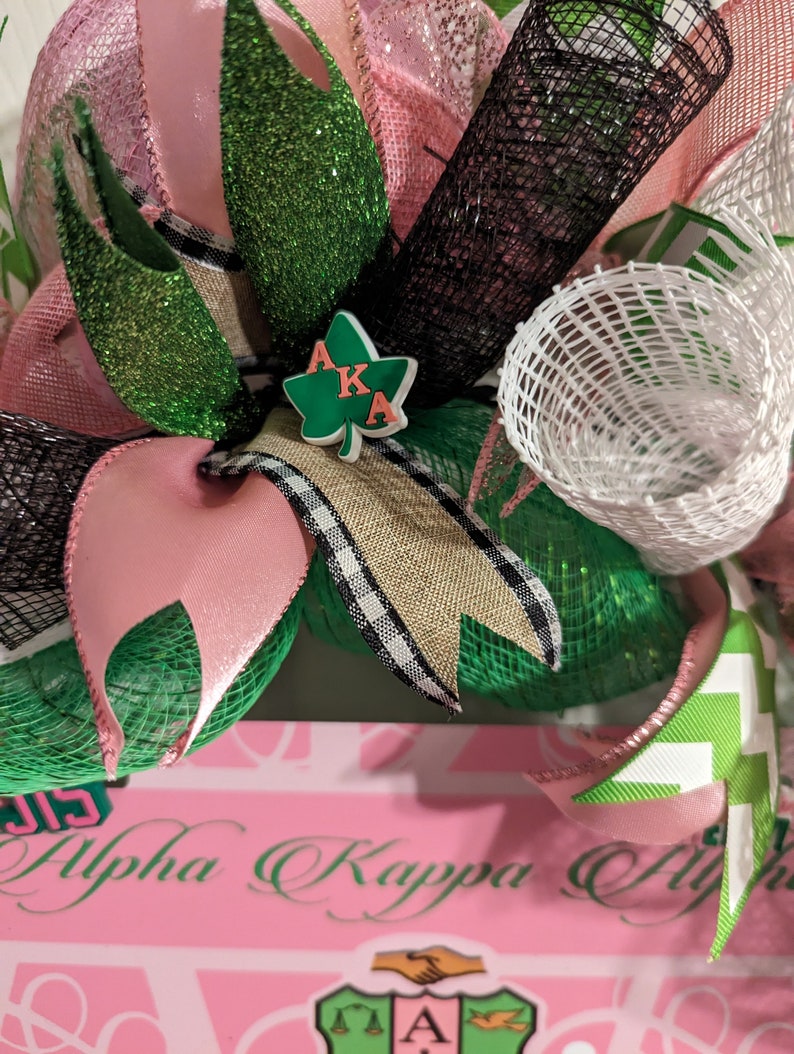 AKA Swag Wreath - Etsy