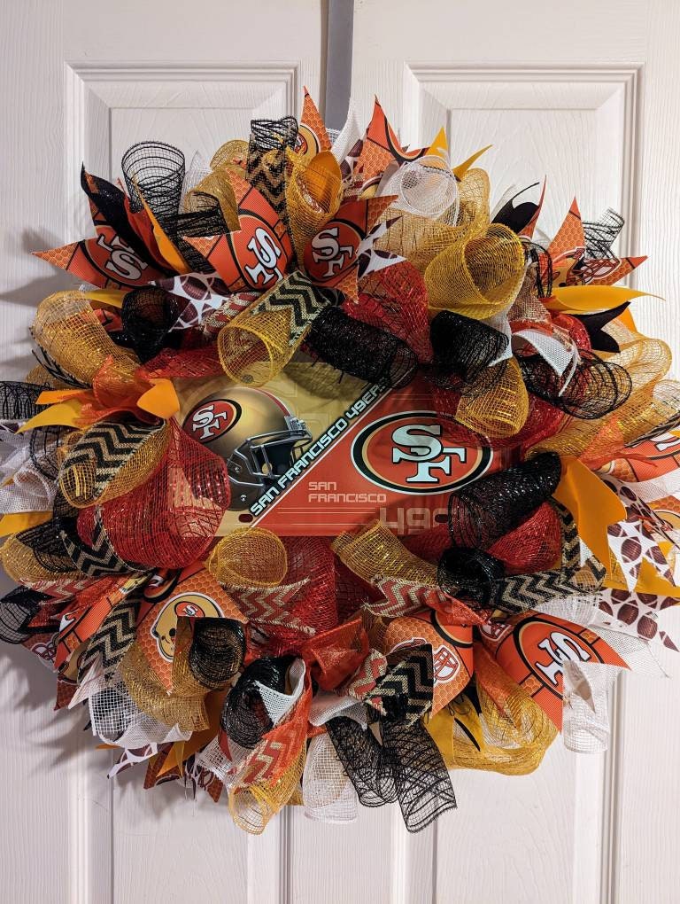 49ers Fan Wreath - Etsy