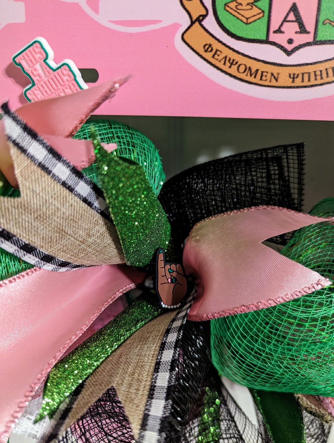 AKA Swag Wreath - Etsy