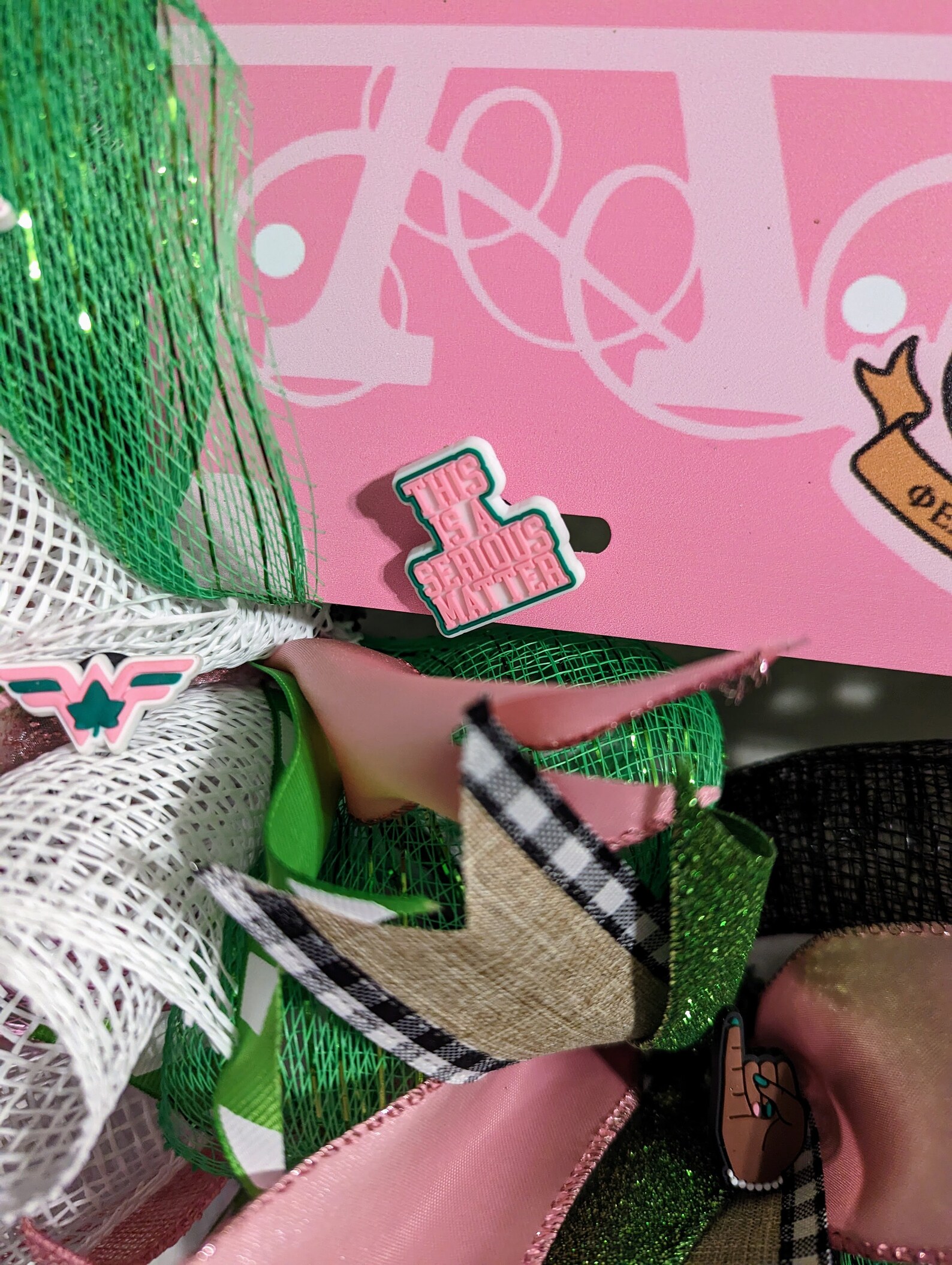 AKA Swag Wreath - Etsy