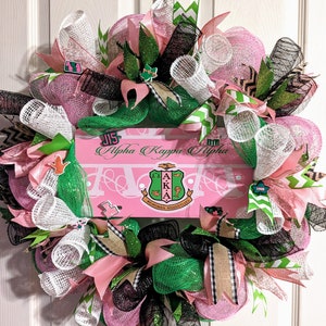 AKA Swag Wreath - Etsy