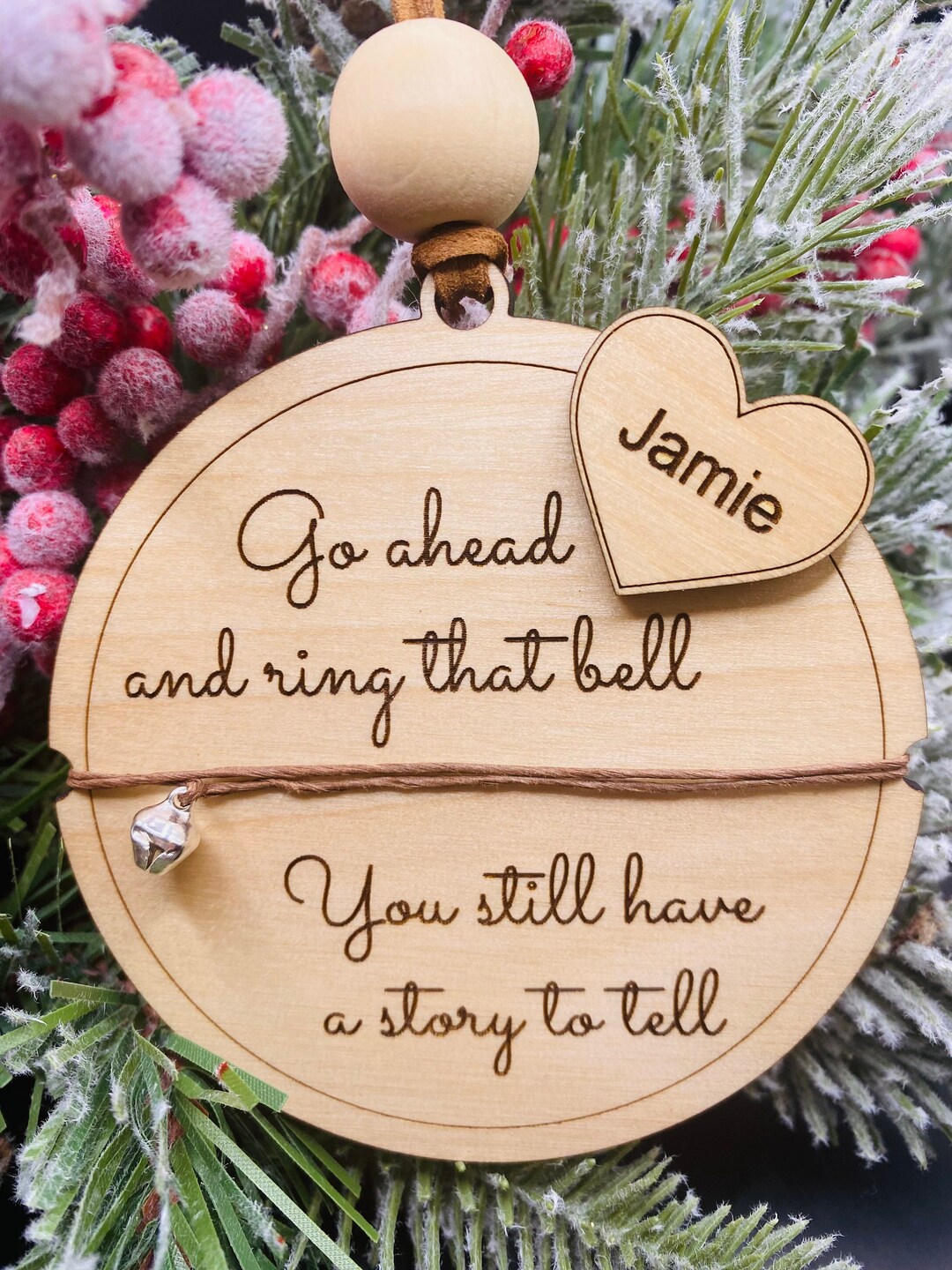 Personalized Cancer Survivor Bell Ornament - Etsy