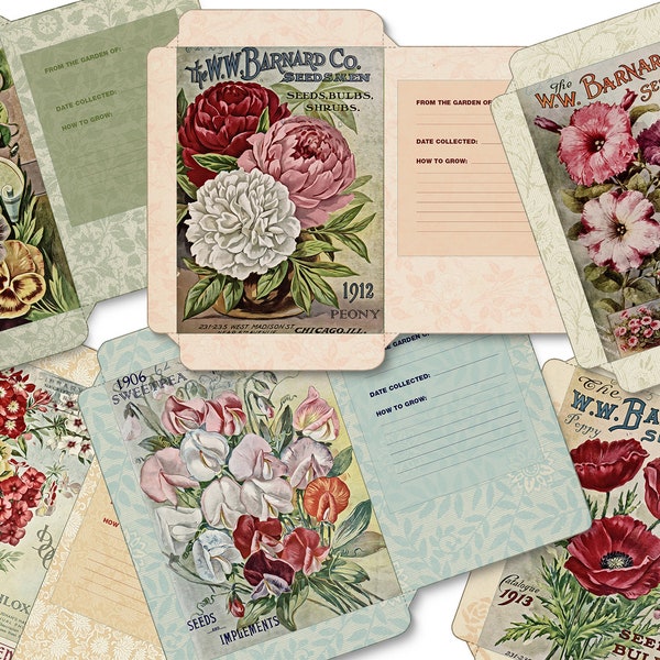 Printable Flower Seeds Packet - Etsy