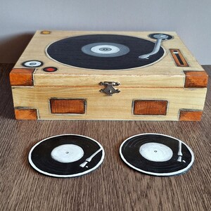 Retro Music Player Tea Organizer Box for Living Room Decor for Music ...